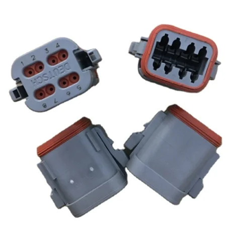 Dt06-08sa-ep06 In Stock Housing For Female Terminals,Wire-to-wire,8 Position,Sealable,Gray ...