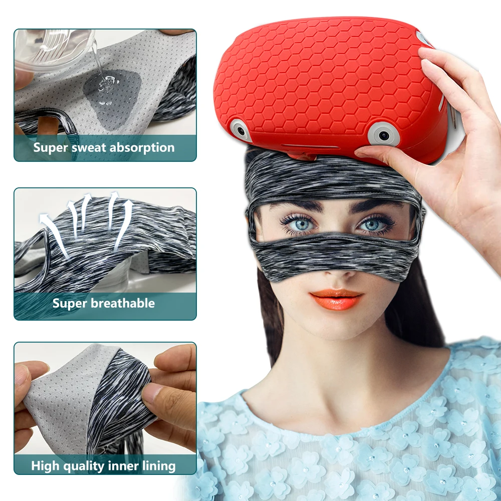 Meta/ Quest 2 Accessory Set - VR/AR Glasses & Silicone Cover