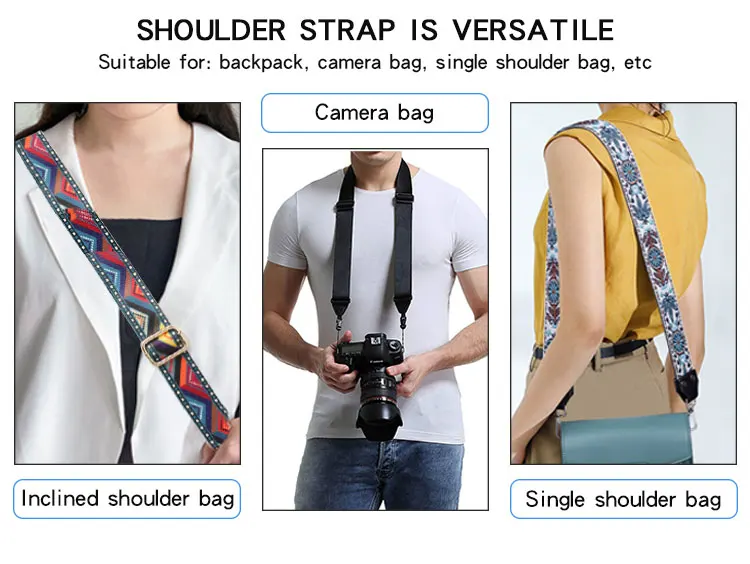 Custom Logo Adjustable Wide Fashion Sublimation Shoulder Strap For Bag ...