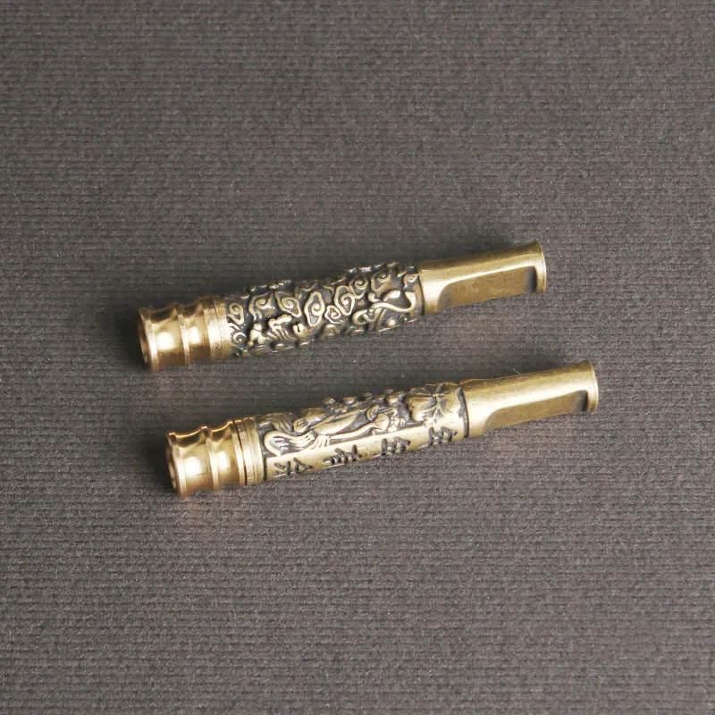 Guochao Pure Brass Cigarette Holder Removable Cleaning Filter Core ...