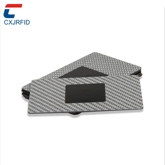 Iso Quality Writable Logo Custom Carbon Fiber Metal Card 13.56mhz Ntag ...