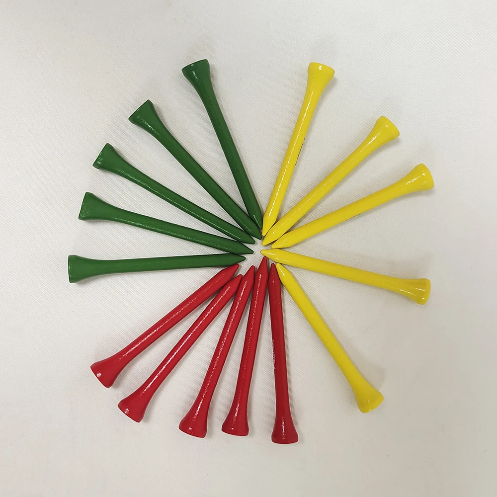 Silk Printing Custom Golf Tees Factory Price Bamboo Bulk Packing Wooden ...