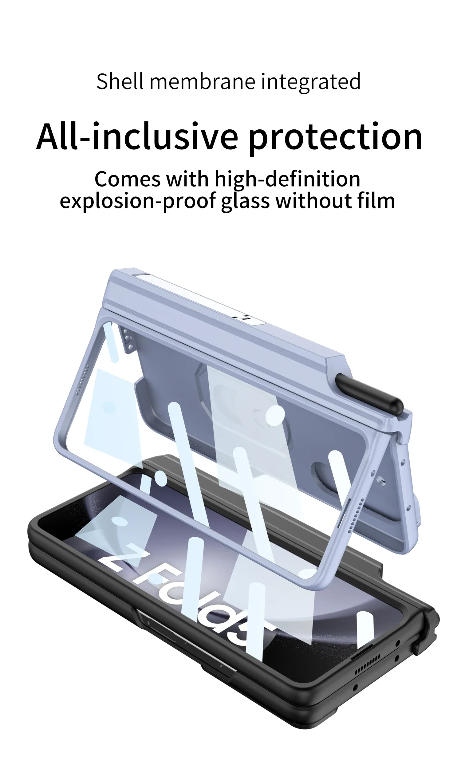 Full 360-degree Shock-proof Armor Case For Samsung Galaxy Z Fold5 Fold4 ...