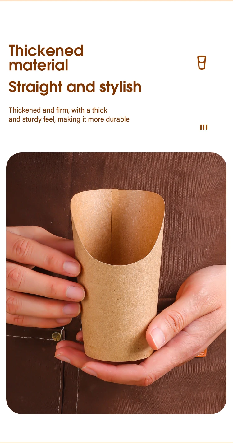 French Fries Holder Take-out Party French Fry Cups Disposable Food ...