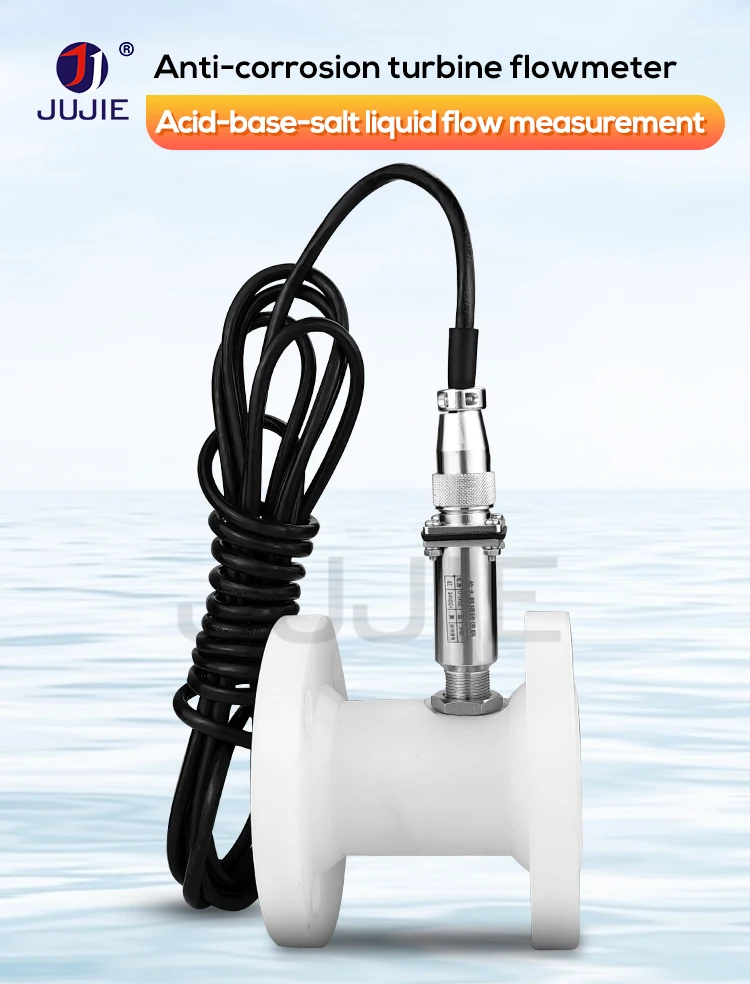 Pulse Output Soda Acid Liquid Measure Corrosive Liquid Turbine ...