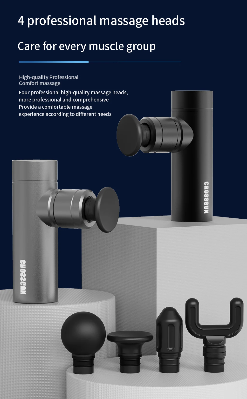 Portable Electric Mini Fascia Deep Tissue Muscle Massage Gun Percussion ...