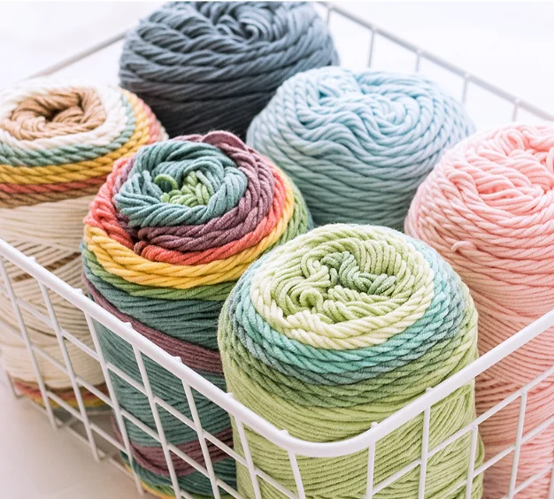 Charmkey Wholesale Crochet Cake Fancy Yarn Acrylic and Cotton Blended ...