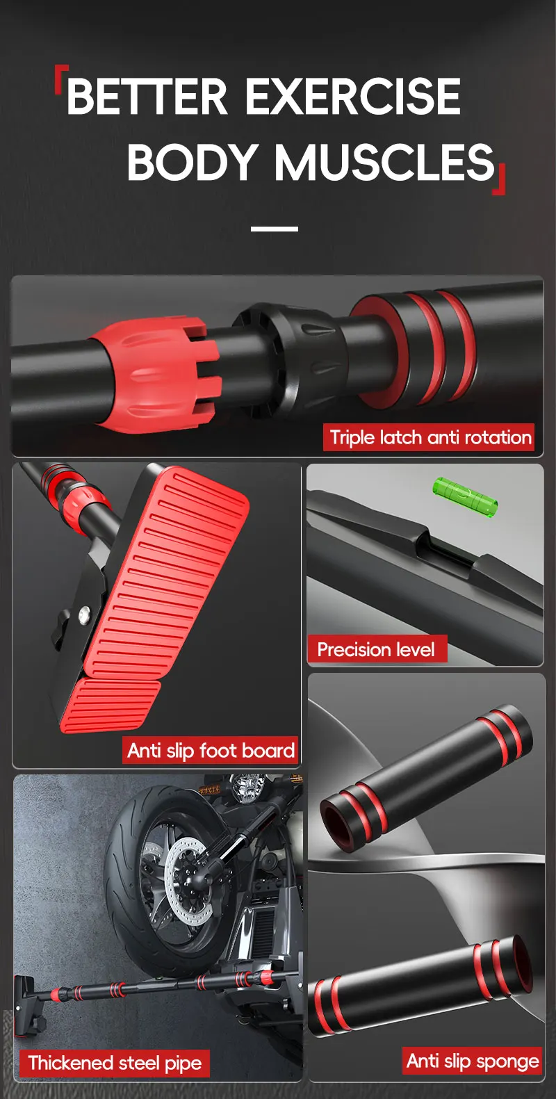 Adjustable Horizontal Bar Fitness Free Standing Multifunctional Pull Up ...