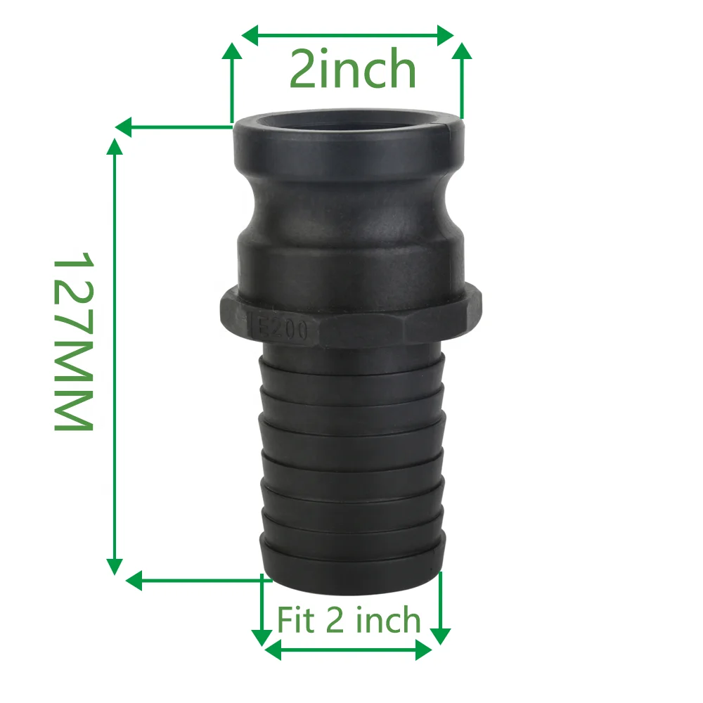 Ht Coupling Ibc Water Tank Adapter Type E Polypropylene Camlock Coupler Male Coupler Hose Shank