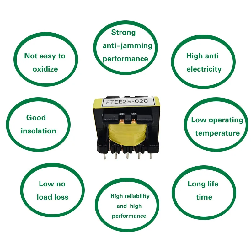 220V AC Copper EE55 Neon Transformer - High Frequency Power Supply