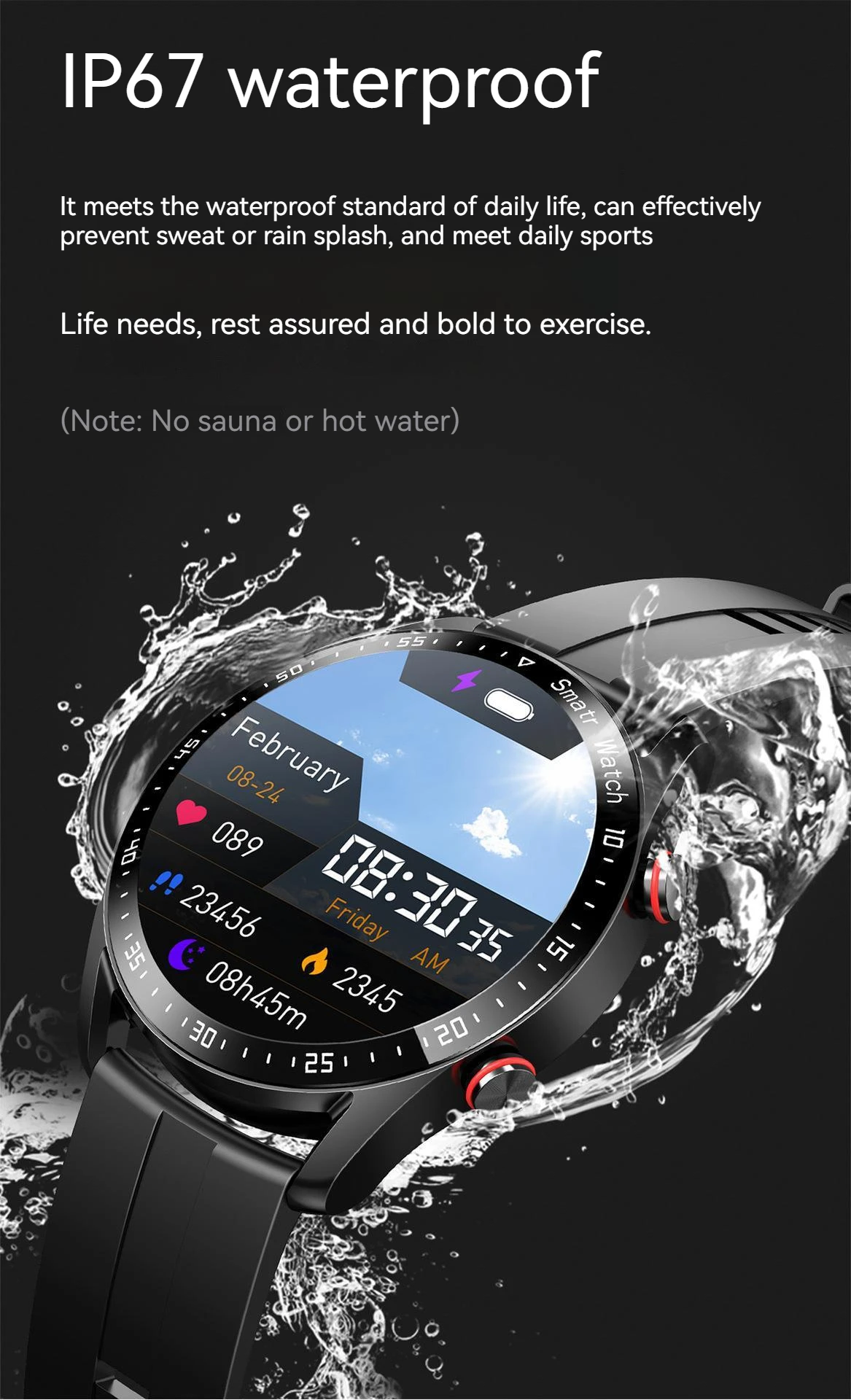 Hw20 Smartwatch Ecg+ppg Business Stainless Steel Strap Bluetooth Talk ...