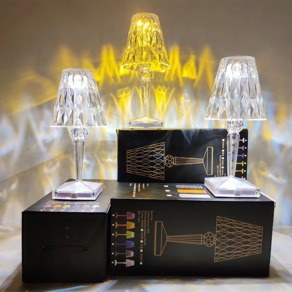Touch Sensor Decoration Table Lamps For Bedroom Desk Lamp Bedside Bar ...