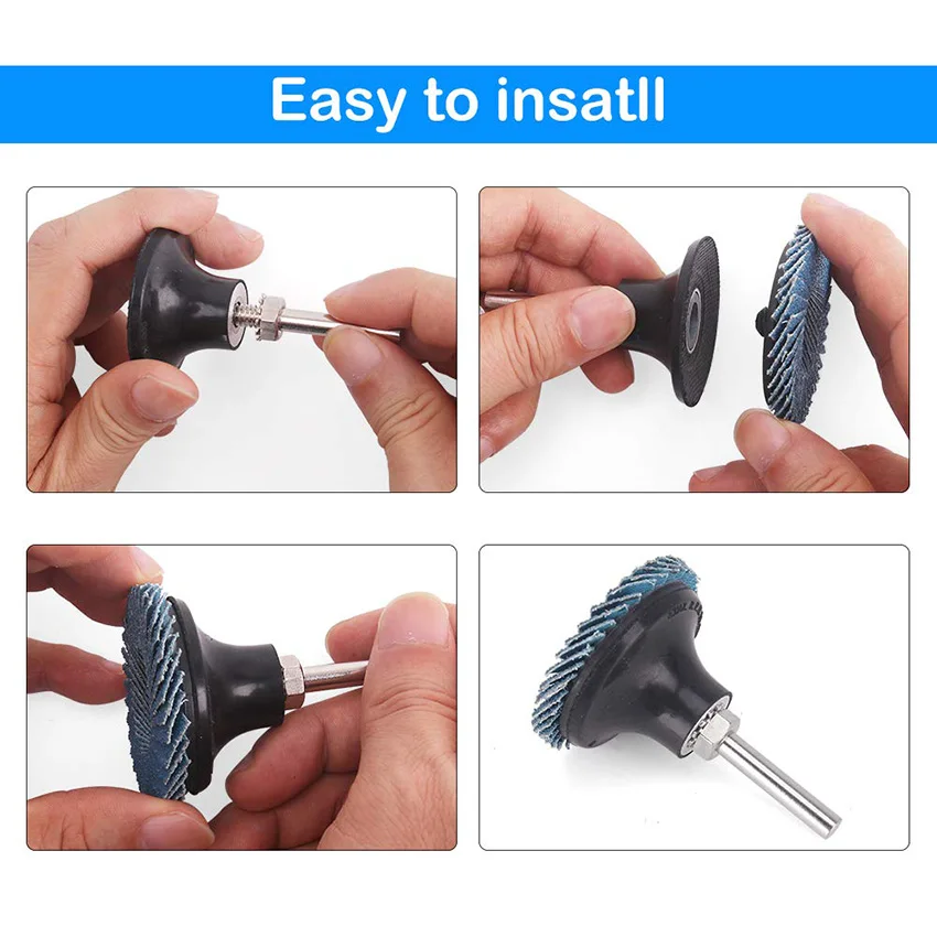 2in 3in Quick Change Flap Wheel Roll Rock Mini Zirconia Flap Disc For ...