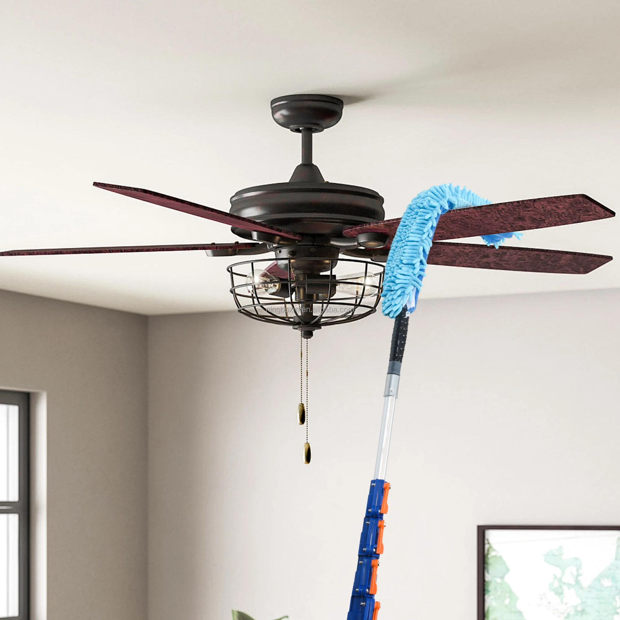 12 Ft Aluminum Telescopic Cleaning Extension Pole Rod - Buy 3 Sections ...