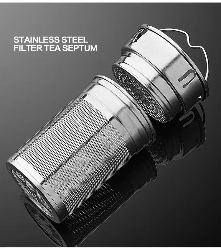 Wholesale Custom Logo 350ml Clear Double Wall Glass Bottle