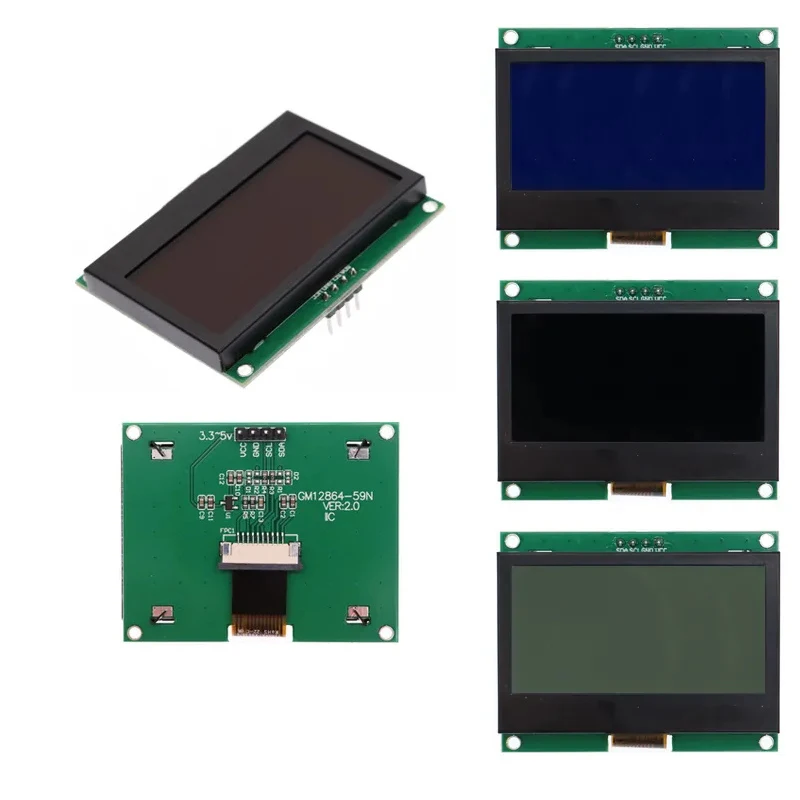 12864 IIC LCD Module 128X64 I2C ST7567S COG Graphic Display Screen Board LCM Panel 128x64 Dot ...