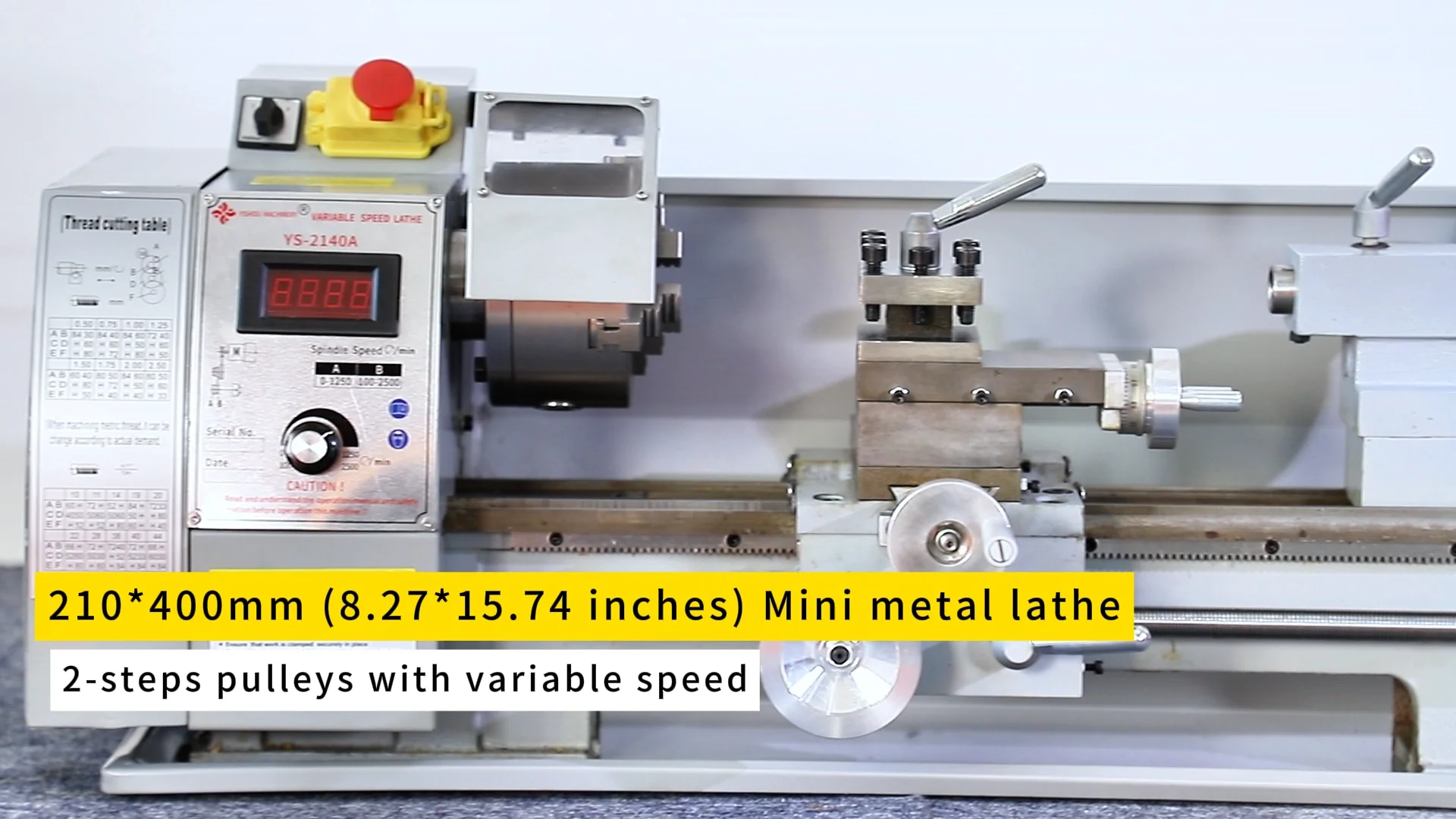 750w Precision Mini Bench Metalworker Variable Speed Lathe Machine For ...