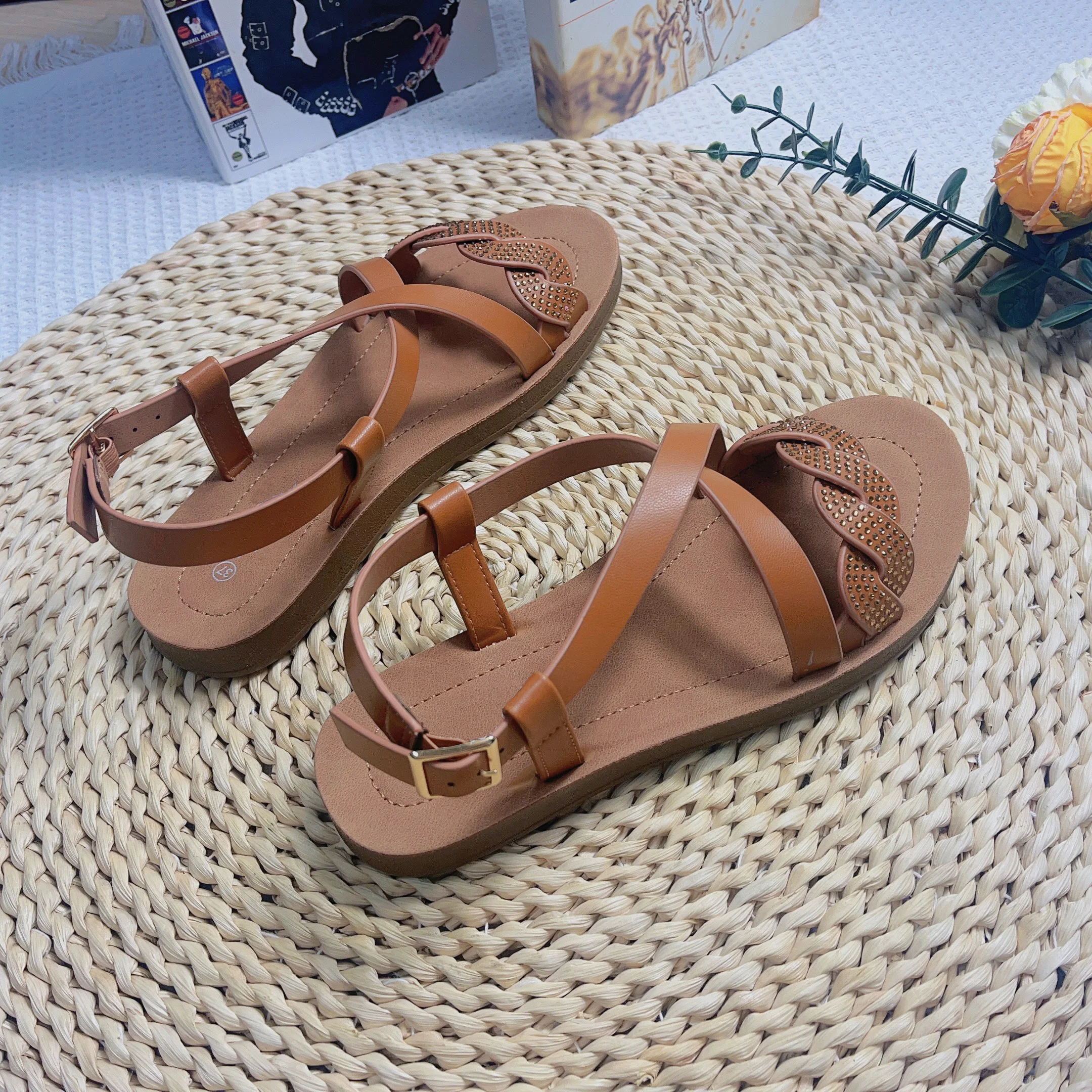 Hot Selling Buckle Sandals Summer Outdoor Flat Open Toe Sandals For ...
