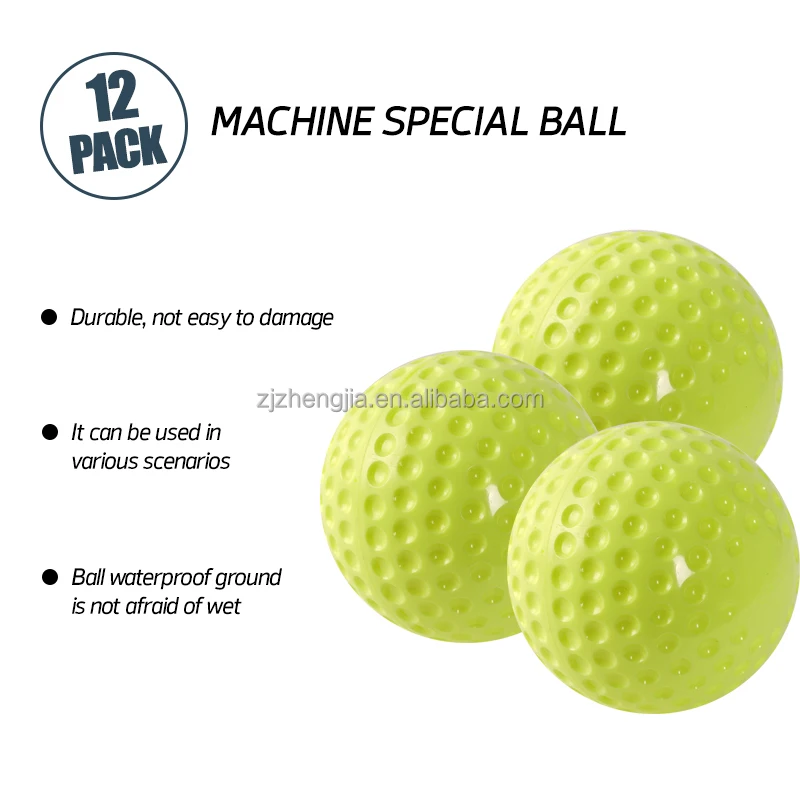 12 Pack 9/12 Inch Dimpled Baseball Softball Balls for Pitching Machines ...