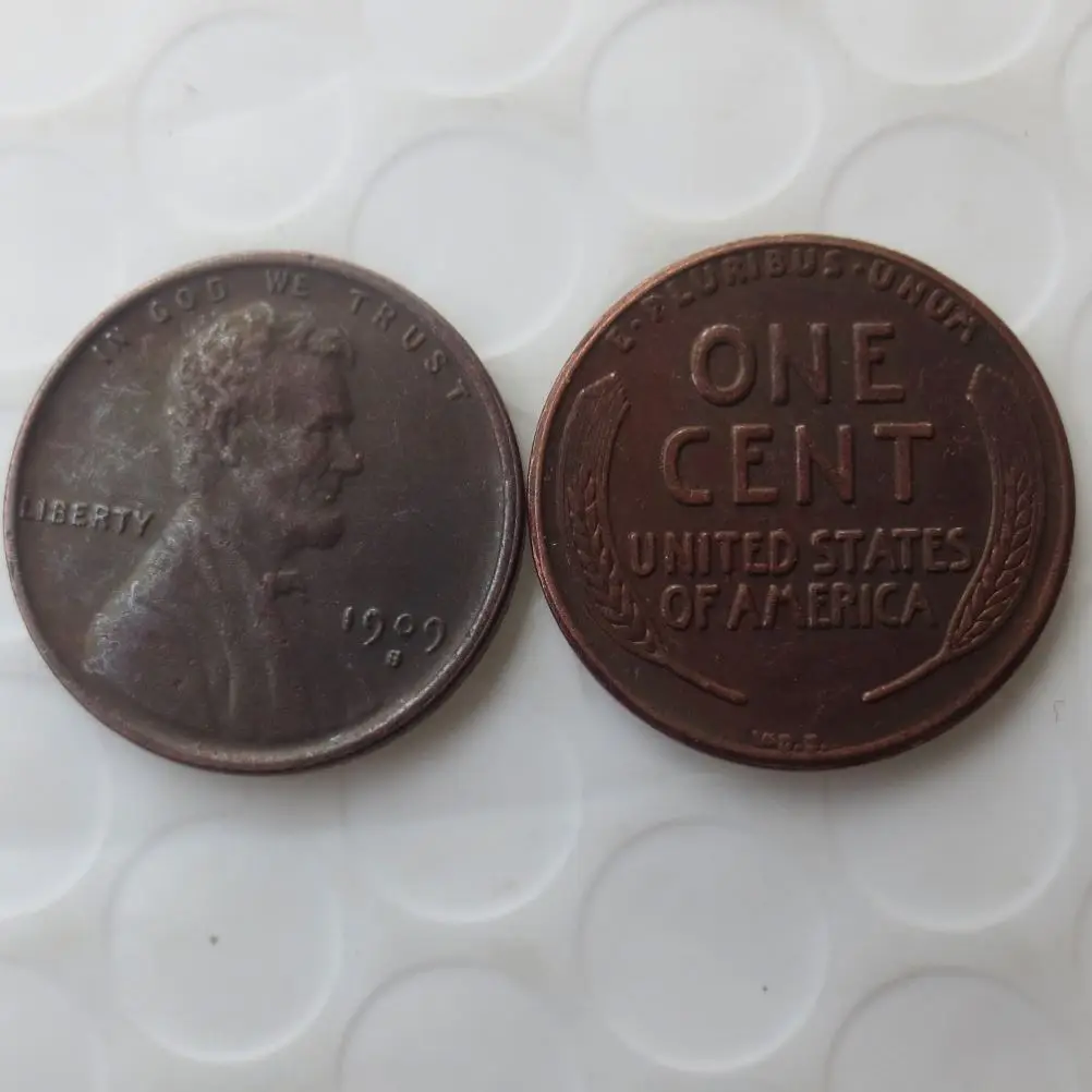Wholesale Copper Custom Metal Coins Reproduction Usa Small Cents 1909 P ...