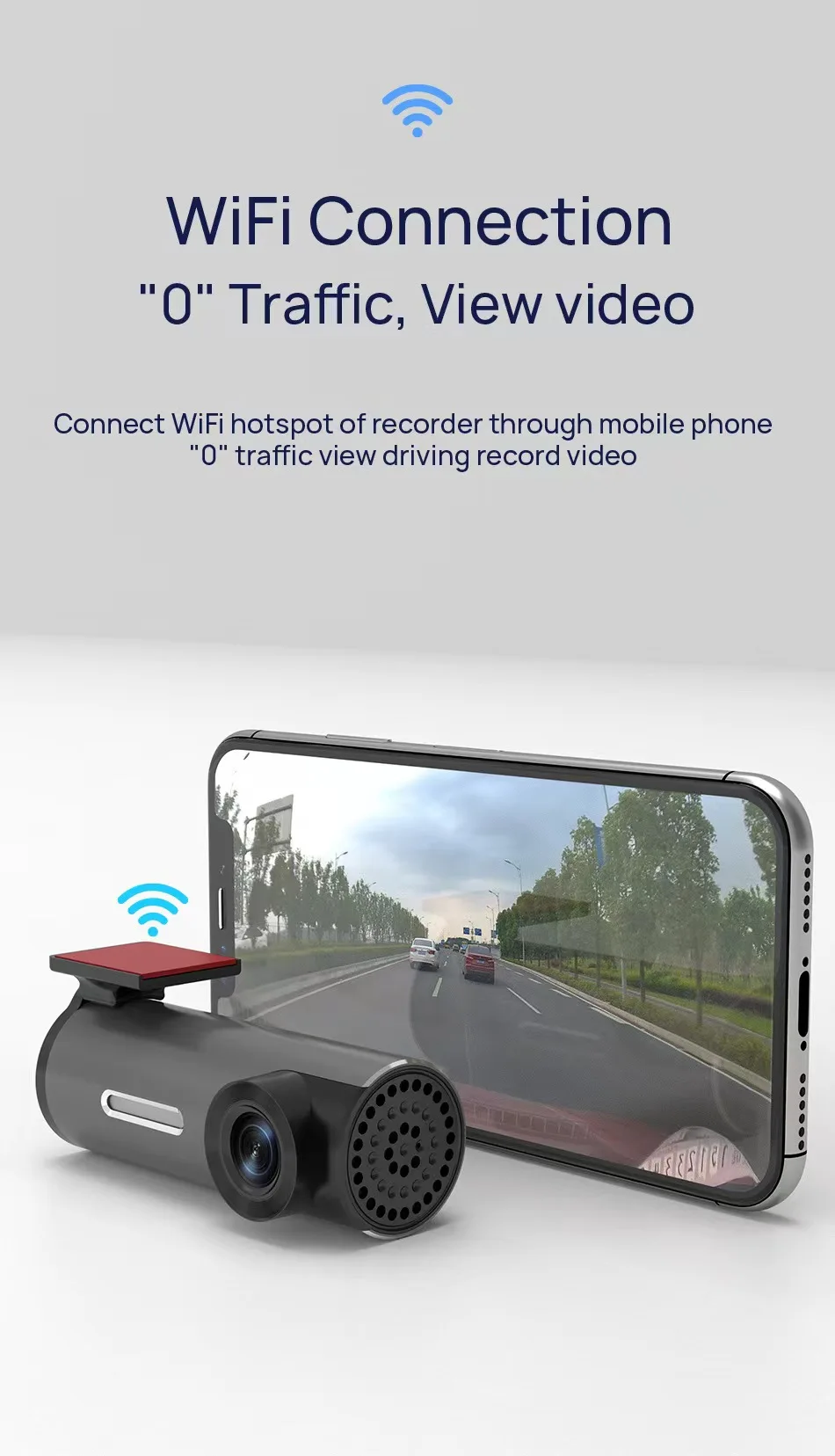 Dash Cam Wifi Full Hd 1080p 270 Degree Truck Video Recorder Camera ...