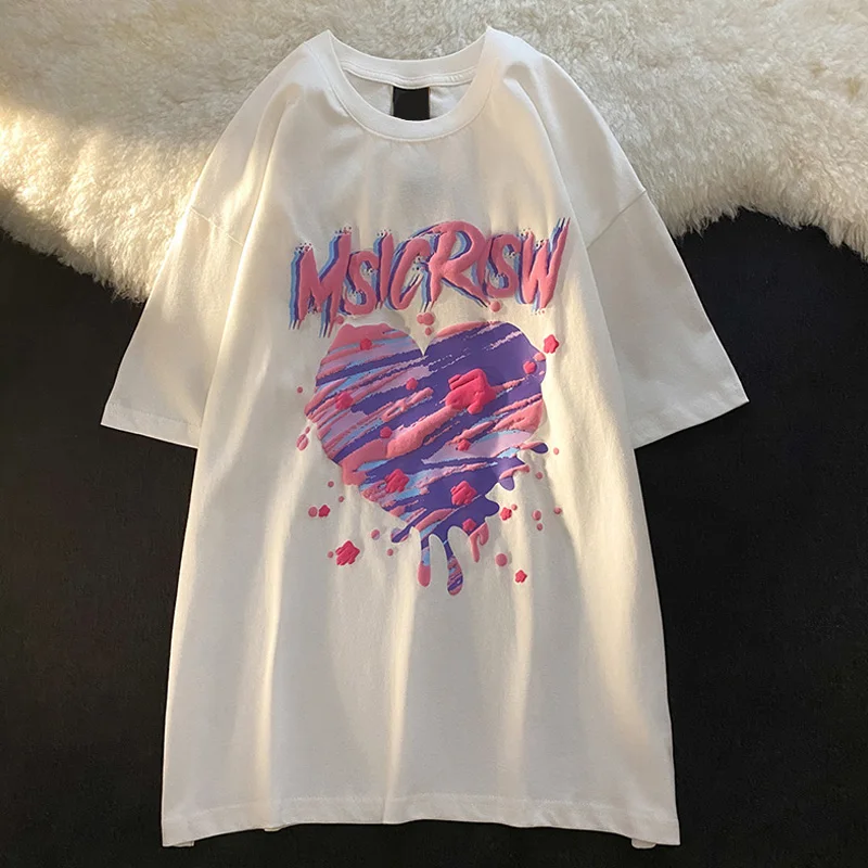 Custom 3d Puff Print Streetwear Heavy Cotton T Shirt Heavyweight ...