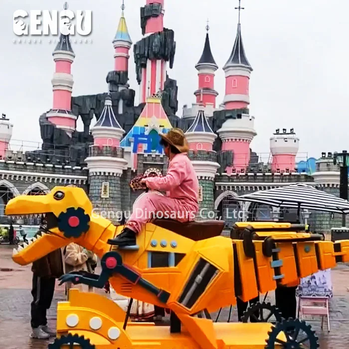 Mechanical Dinosaur Ride Walking Triceratops Robot For Children ...