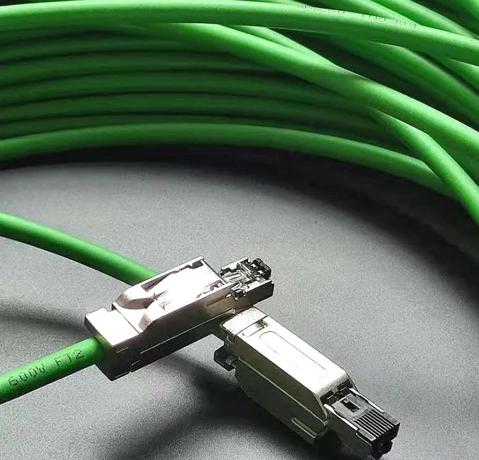 Profinet 4-pin M12 Female Connector Ip67 Ethernet Cable & Rj45 Ethernet ...