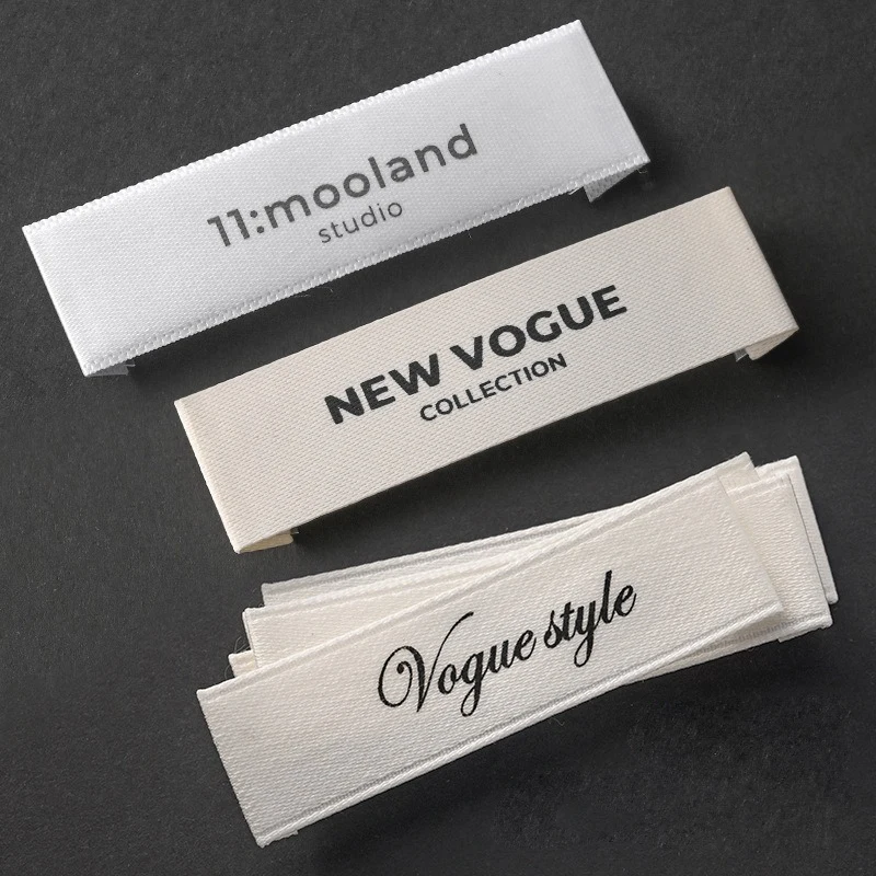 Custom Logo Woven Labels for Garment Neck Tags - Durable Fabric Labels ...