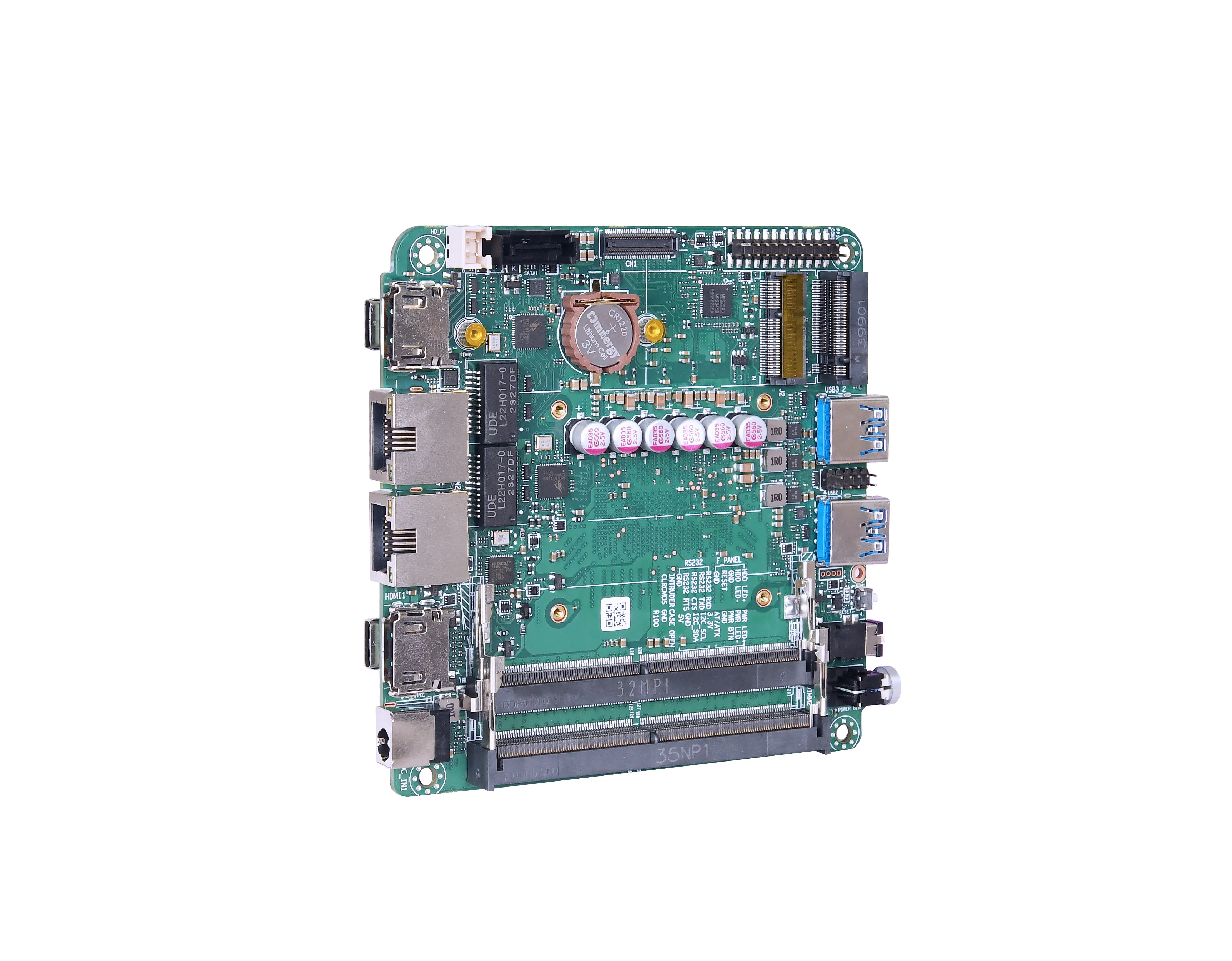 Mini DDR5 Motherboard NUC Size 10*10cm Dual Gigabit Network NVME SSD H-D2.0 4K Gaming Board ...