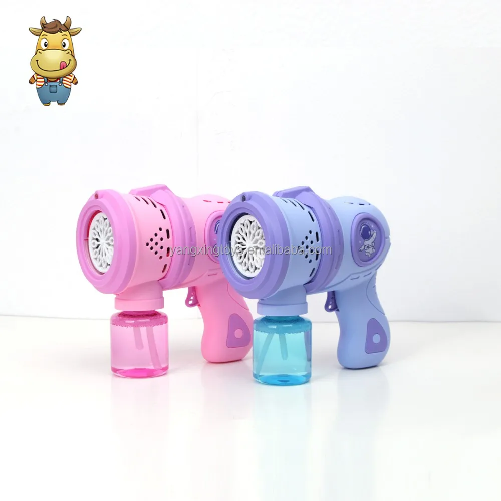 Summer Bubble Gun Toys For Kids Outdoor Electric Soap Bubble Machine Automatic Blowing Shooter ...