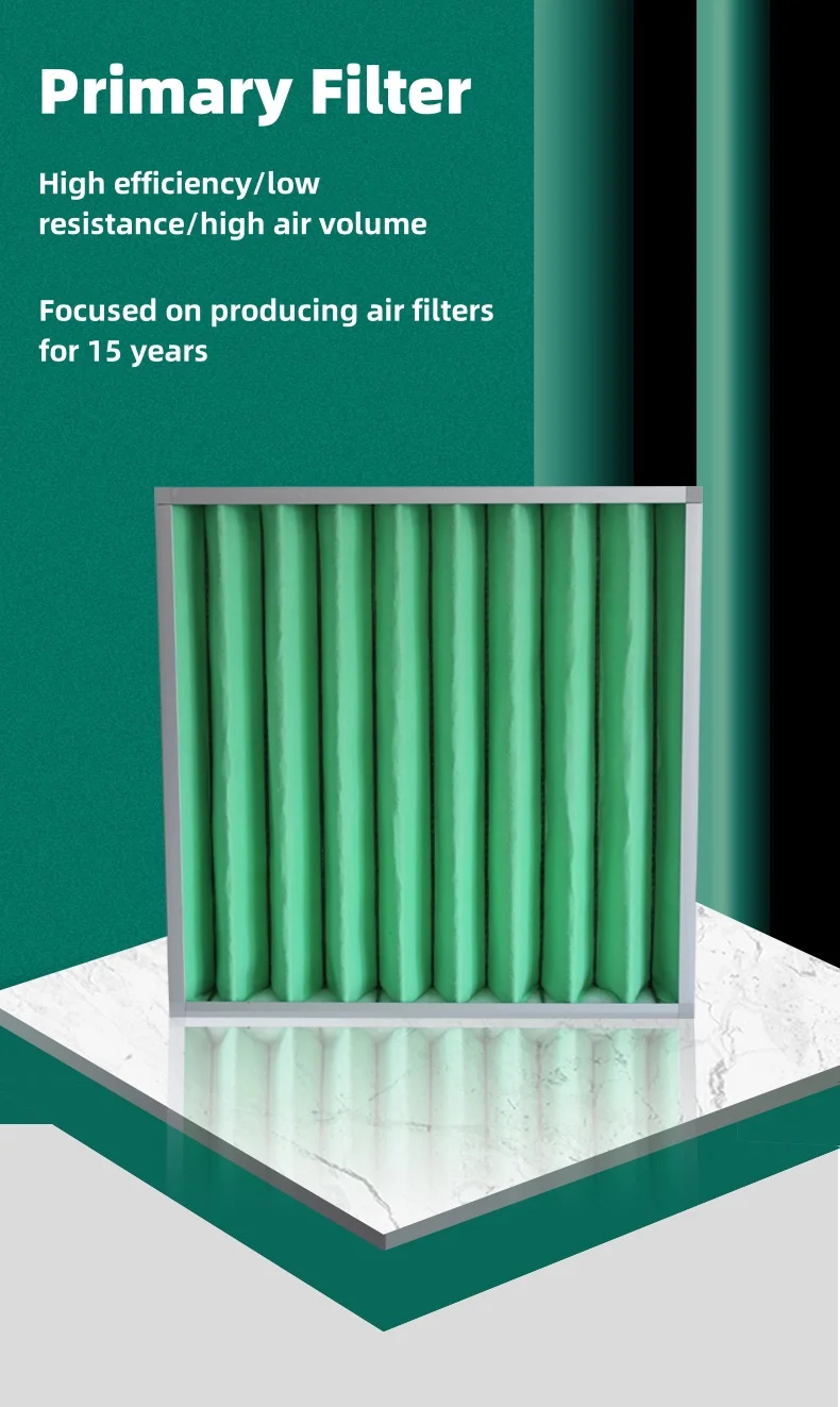 G4 Synthetic Fiber Media Air Pre Filter with Pleated Structure for Home ...