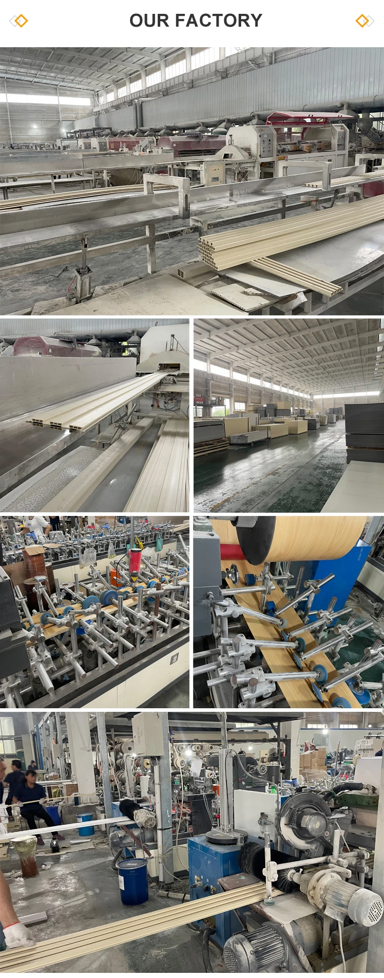 Wholesale Indoor Fluted Seamless Wave Slat Pvc Cladding Texture Slat ...