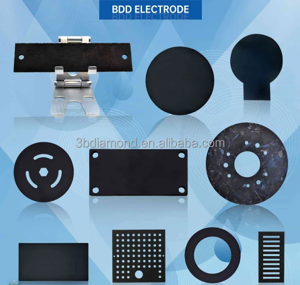 Silicon Based Boron Doped Diamond Electrode Plate Cvd Bdd Electrode ...