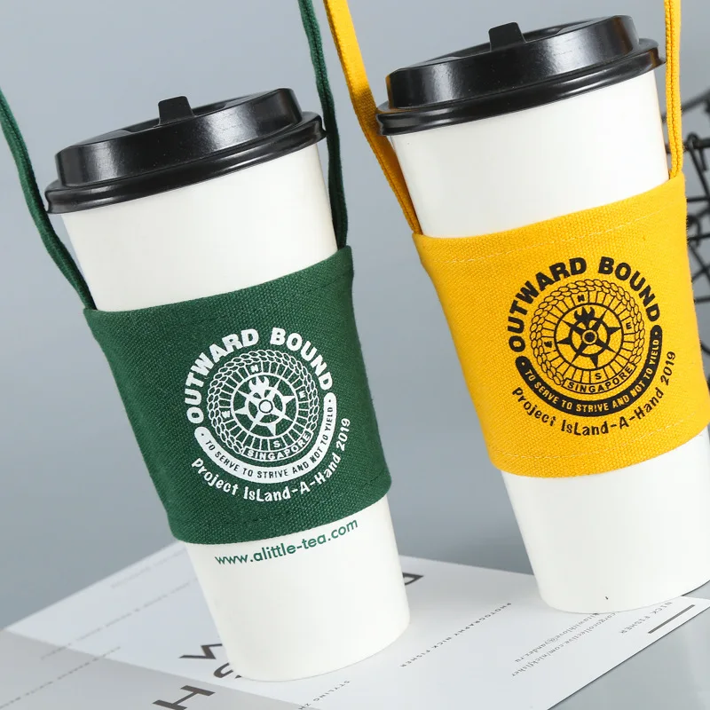 Custom Print Milk Bubble Tea Carrier Holder Take Away Cup Holder Bag ...