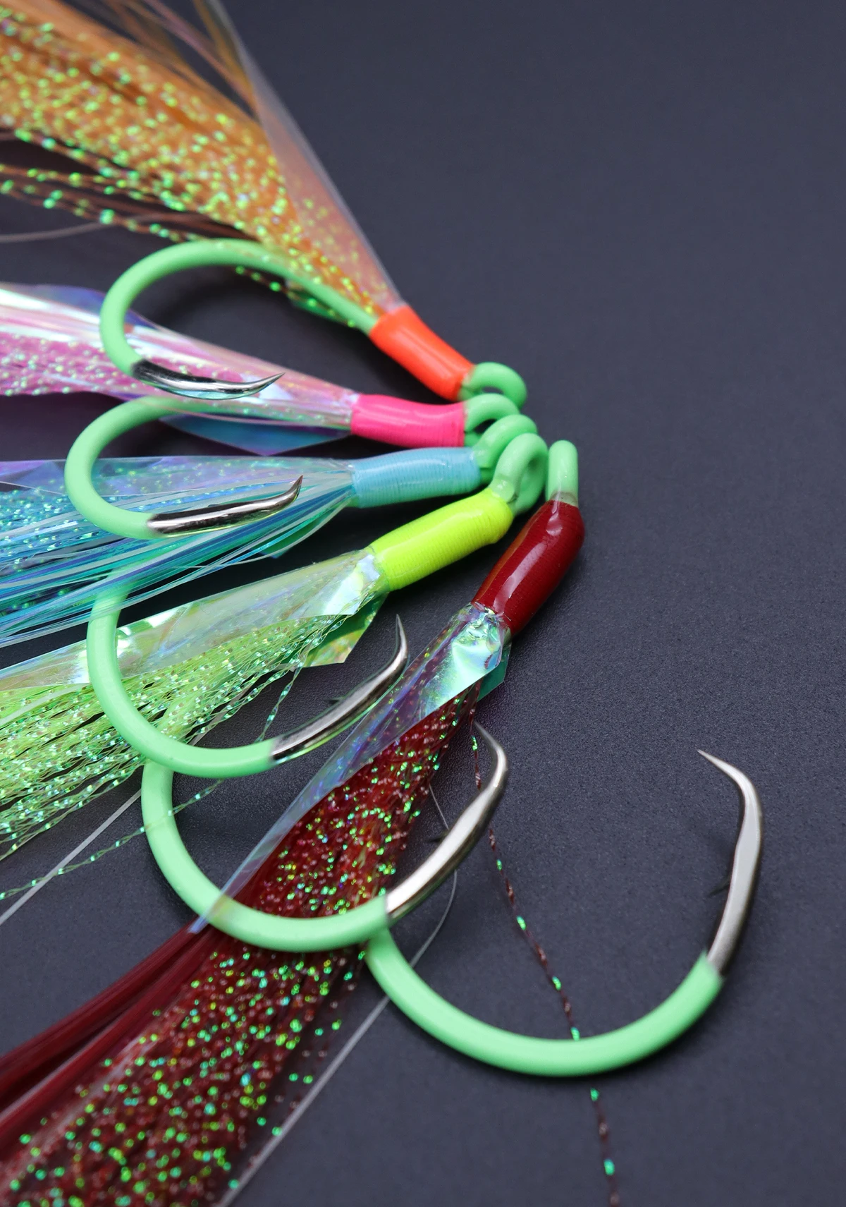 2025 New Pre-made Premium Snapper High Carbon Steel Luminous Hook W ...