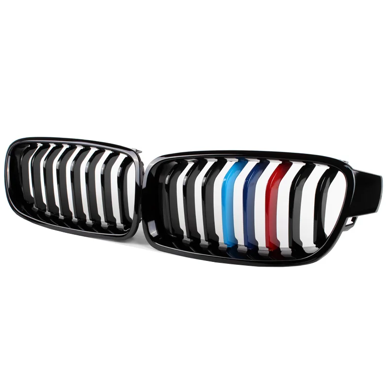 F30 Car ABS Front Grill Glossy Black M Color for BMW 3 Series F30 F31 ...