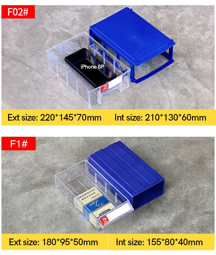 Warehouse Small Stackable Plastic Drawer Parts Storage Box Drawer