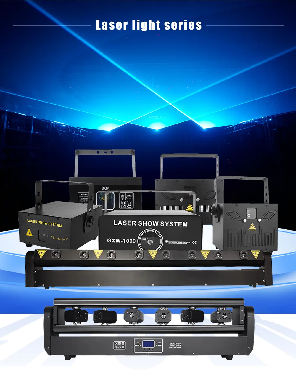 Four Arm Laser Light Rgb Moving Head Laser Beam Light Stage Laser Light ...