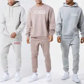 Custom Oversized Tracksuit Unisex Hoodies And Jogger Sweat Pants ...