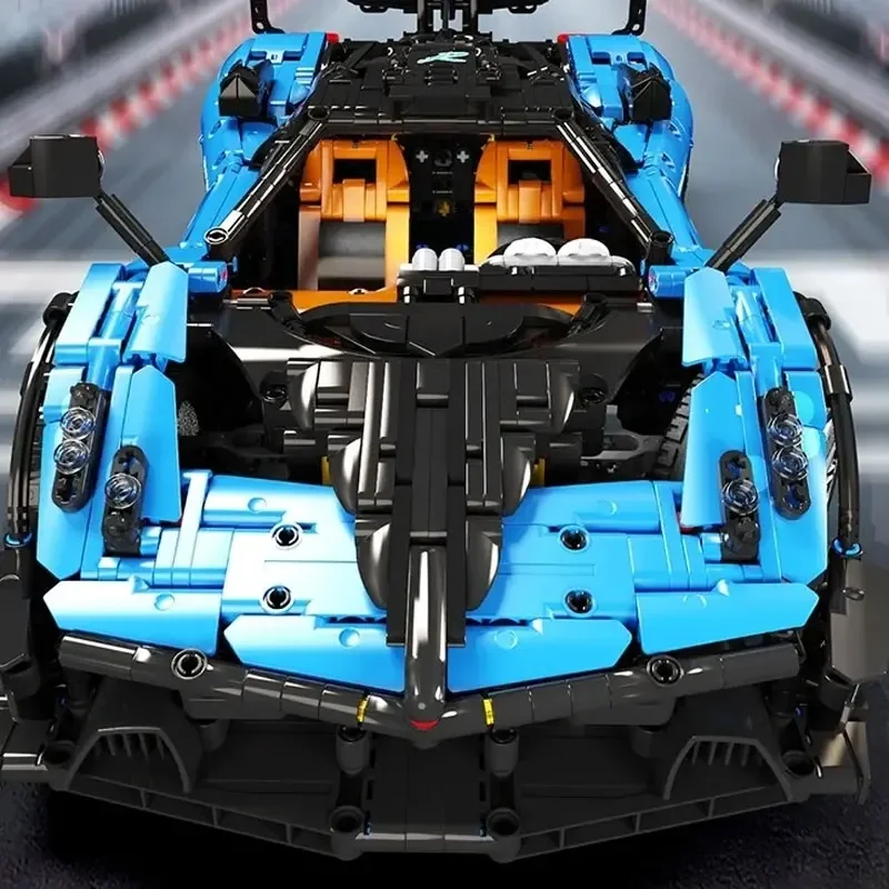 Moc Technology Racing Car Bricks City High-tech Vehicle Sportcar Model ...