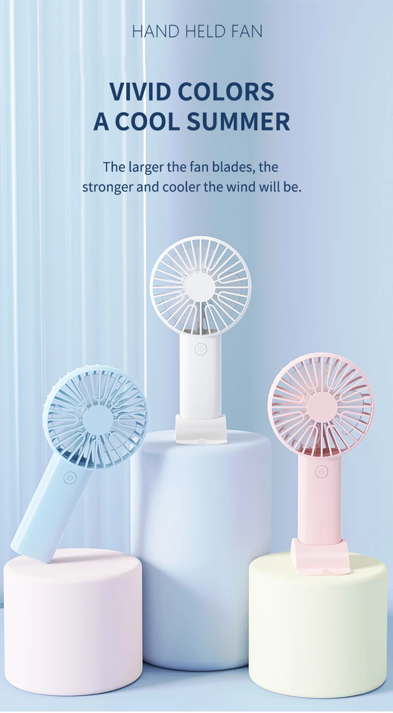 New Customizable Mini Fan Handheld Charging USB Cute Portable Fan Mini ...
