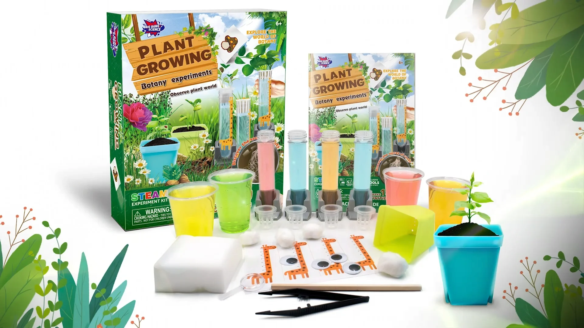 Stem Activities Amazing Creation Indoor Planters Kids Diy Flower Garden ...