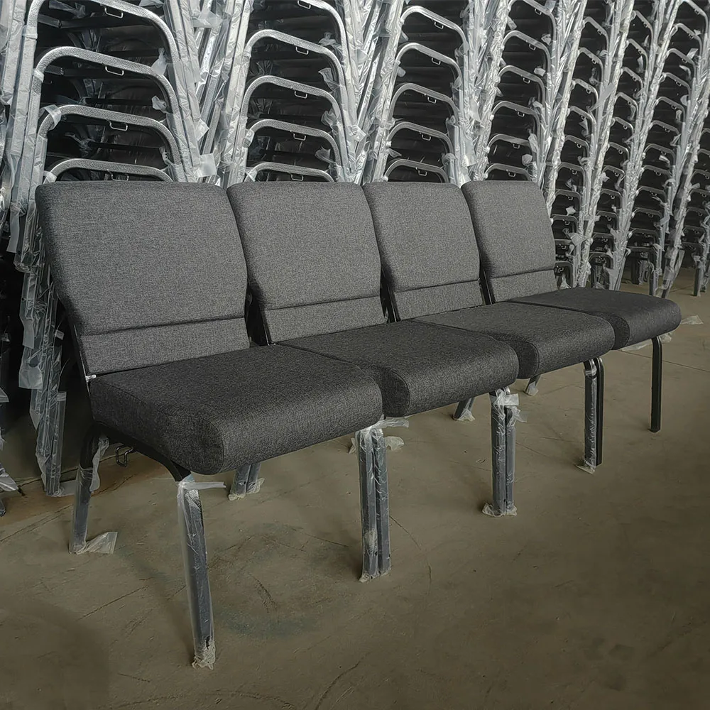 Modern premium mass grey wholesale stackable church chairs prayer chair ...