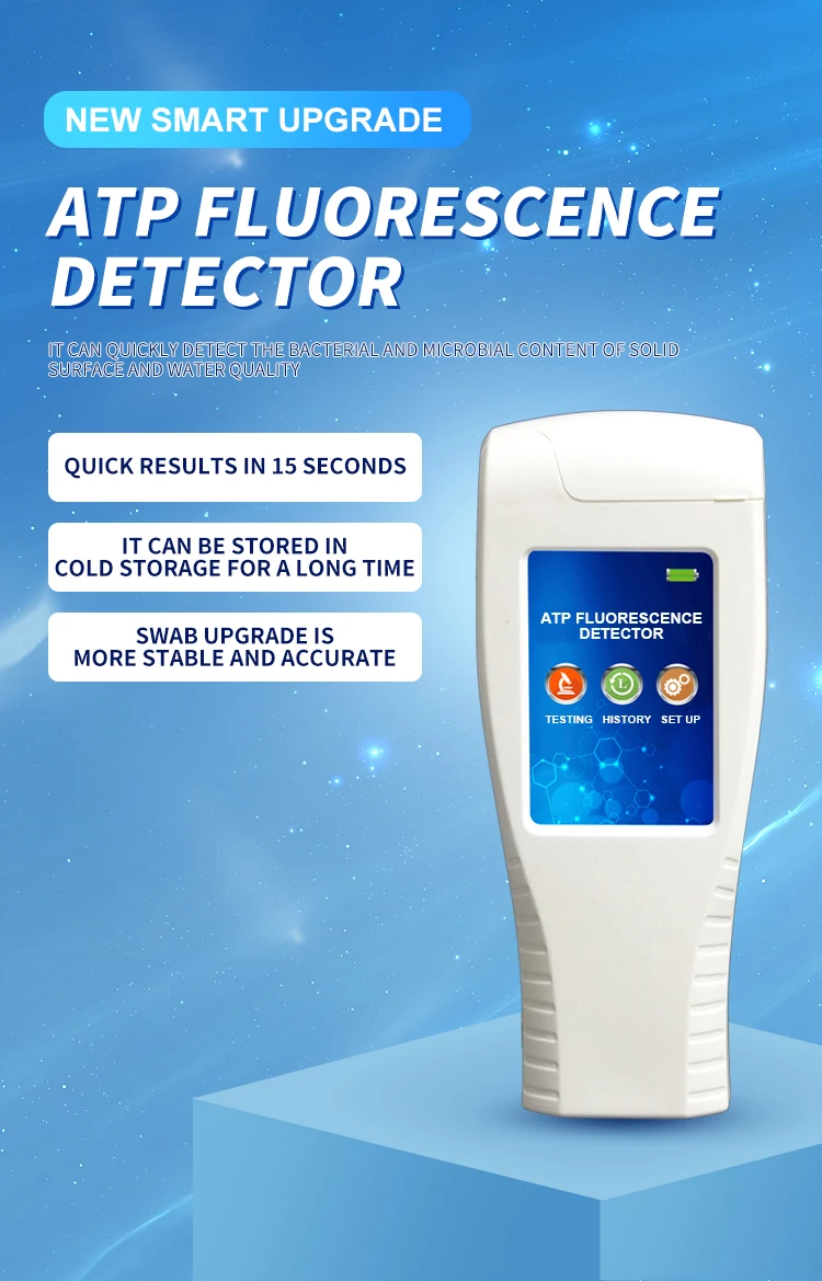 Handheld ATP Fluorescence Hygiene Meter - Cleanliness Detector