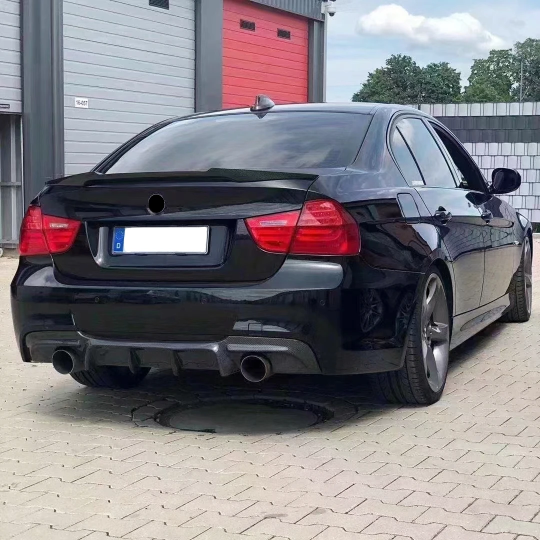 MRD MP Carbon Fiber Rear Diffuser for BMW E90 E92 E93 M Sport with Dual ...
