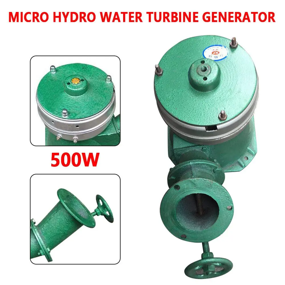 Low Rpm Full Copper Core Water Wheel Generator Water Flow Pump Mini ...