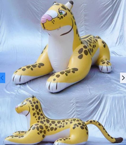 Customized High Quality PVC Inflatable Cartoon Animal Leopard