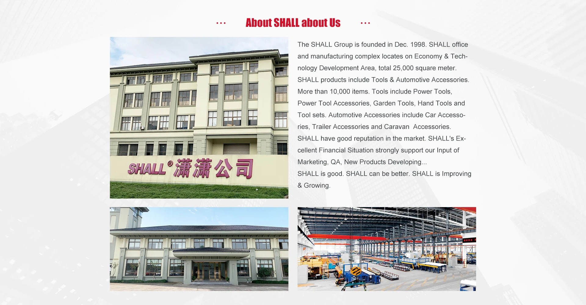 SHALL Tools.Co.,Ltd. - Power Tools, Power Tools Accessories