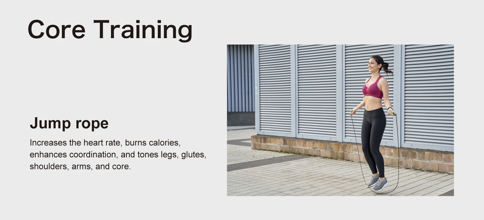 Skipping Exercise Eco Friendly Black Workout Customized Heavy Weighted ...